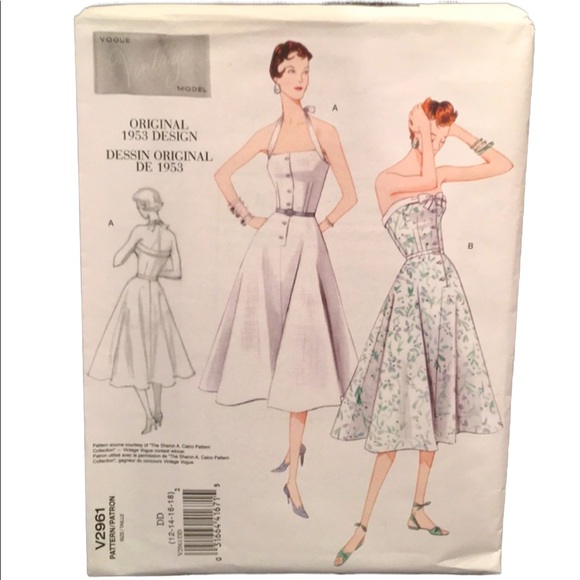 Vogue | Other | Vogue Sewing Pattern 95s Dress | Poshmark
